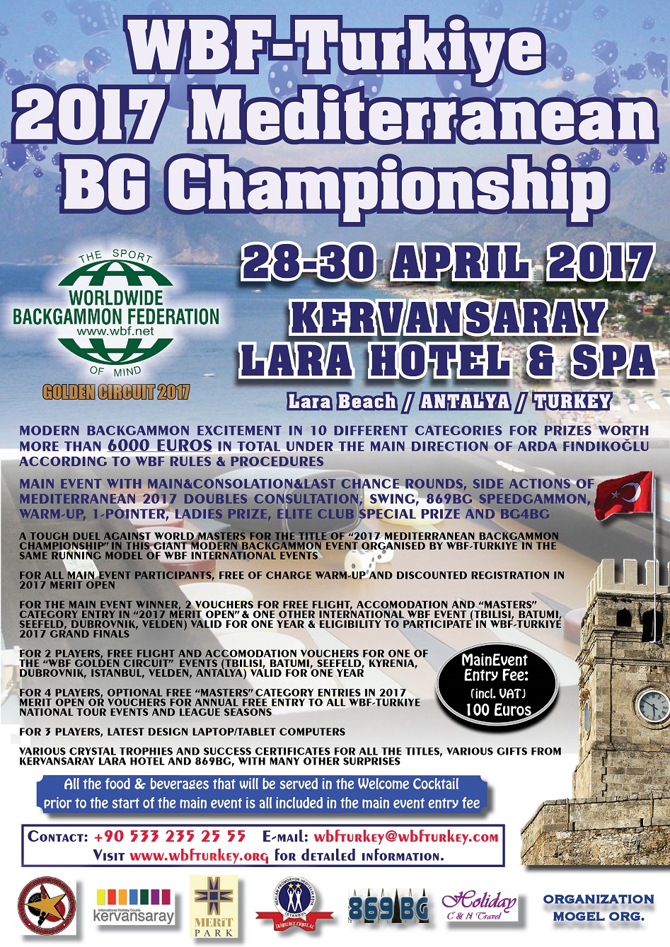 WBF-Turkiye 2017 Mediterranean Open Backgammon Championship